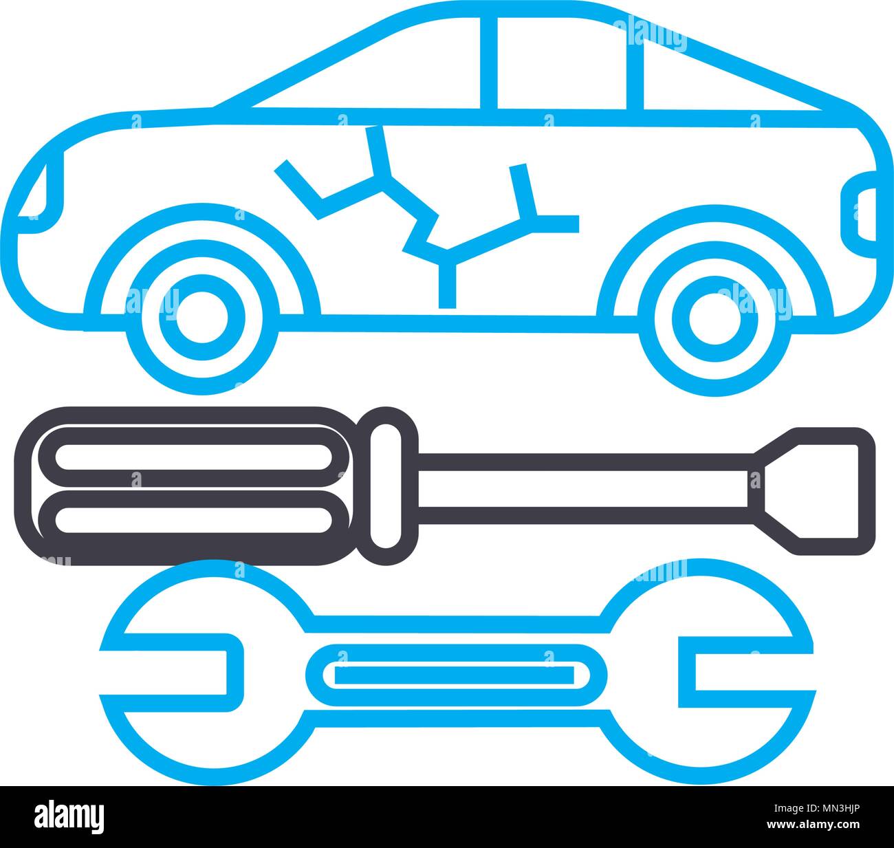 Car body painter Stock Vector Images - Alamy