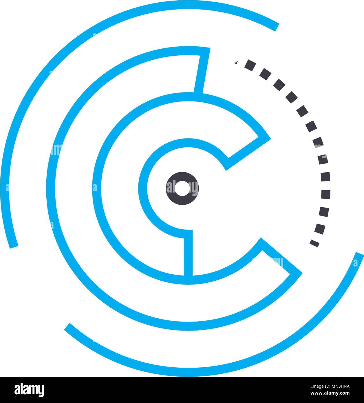 Building a model vector thin line stroke icon. Building a model outline ... Building a model vector thin line stroke icon. Building a model outline ...