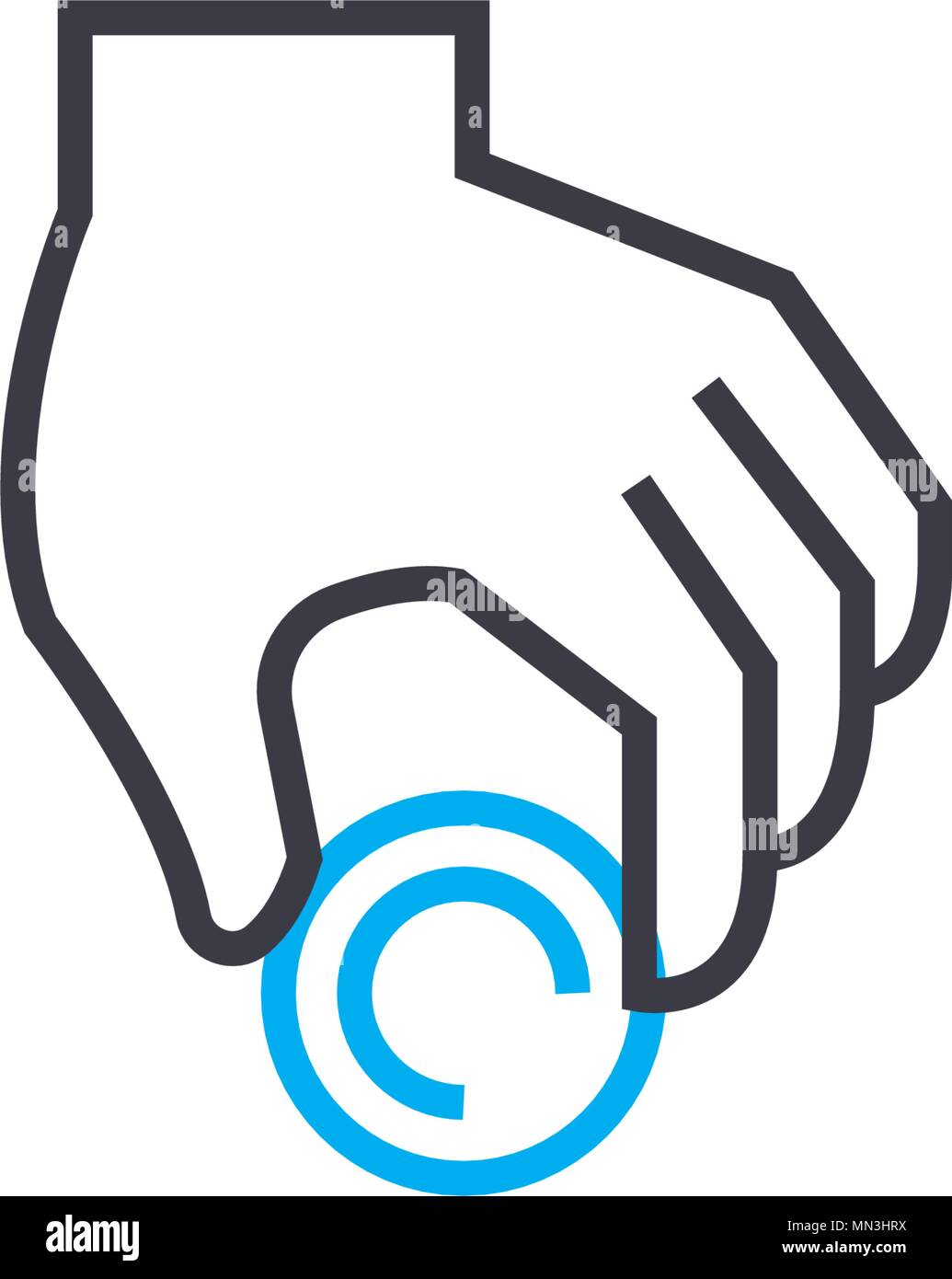 Cash reward vector thin line stroke icon. Cash reward outline ...