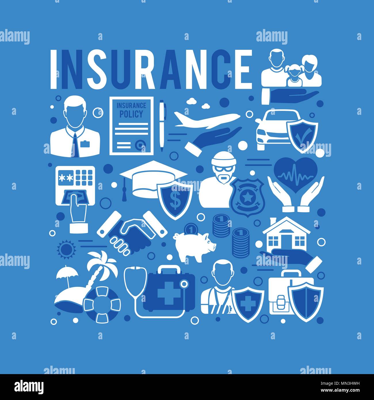 Insurance Services Concept Stock Vector Image & Art - Alamy