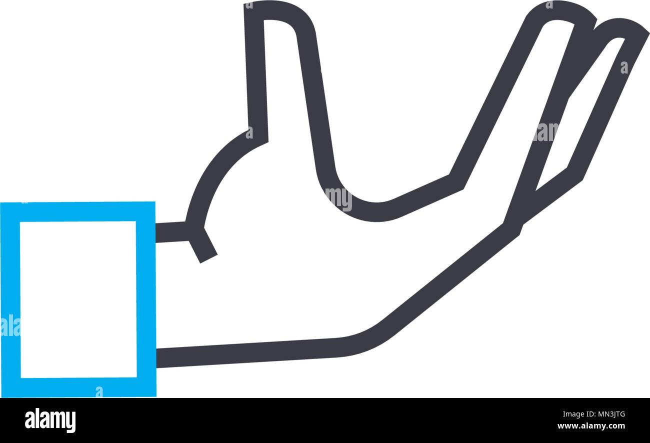 Control over the situation vector thin line stroke icon. Control over ...