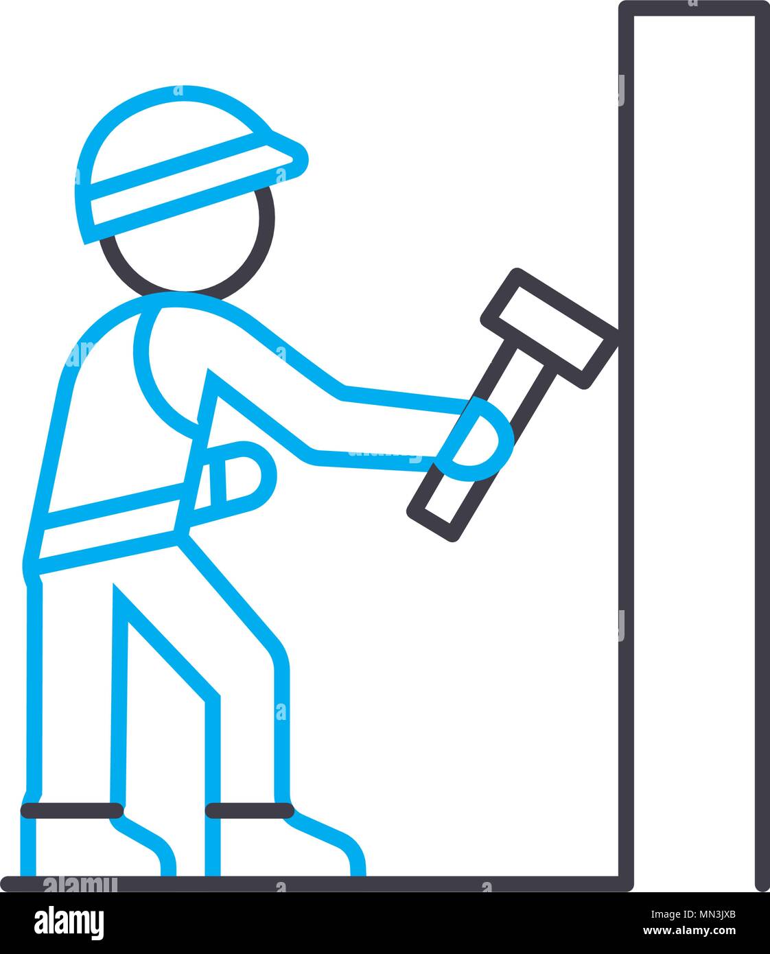 Building demolition removal Stock Vector Images - Alamy