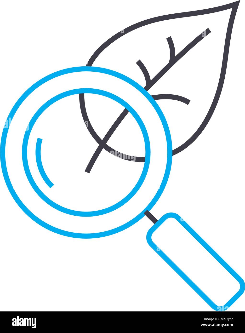 Ecology Research vector thin line stroke icon. Ecology Research outline ...