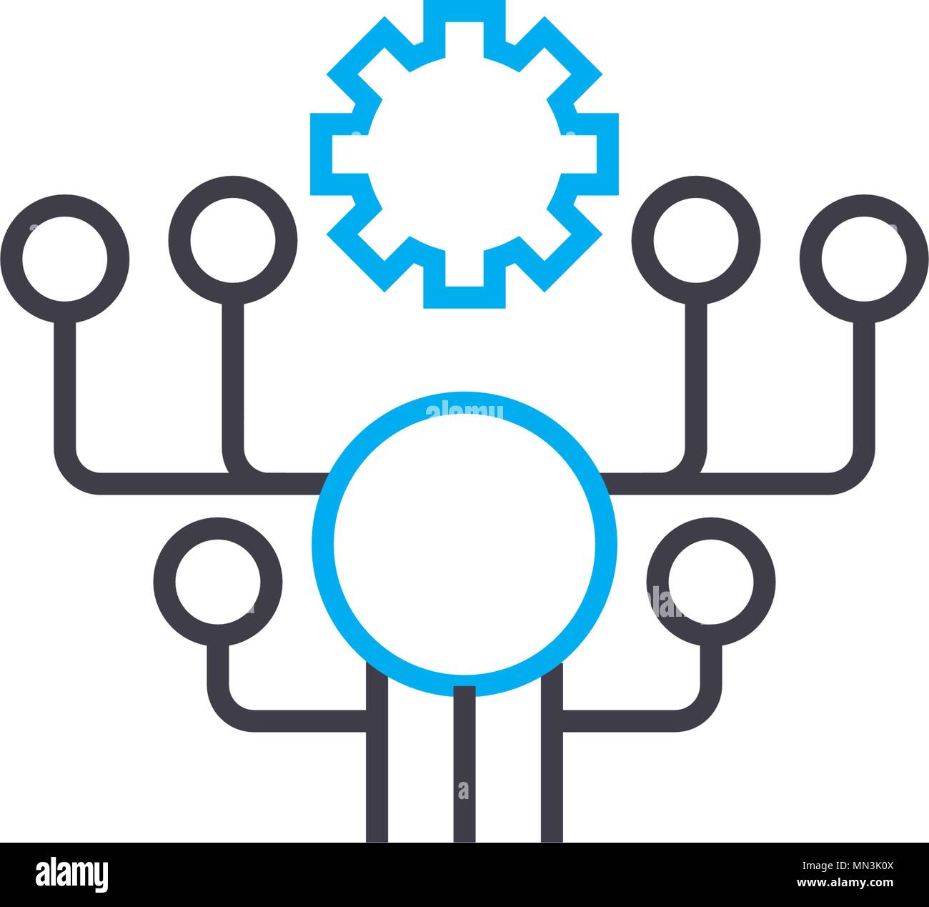 Financial structure vector thin line stroke icon. Financial structure ...