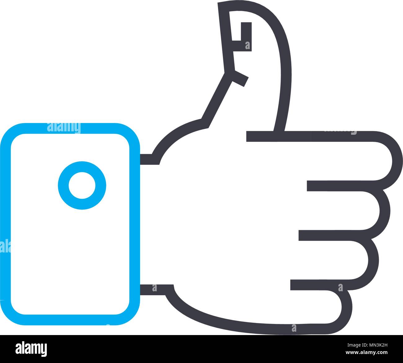 Great success vector thin line stroke icon. Great success outline ...