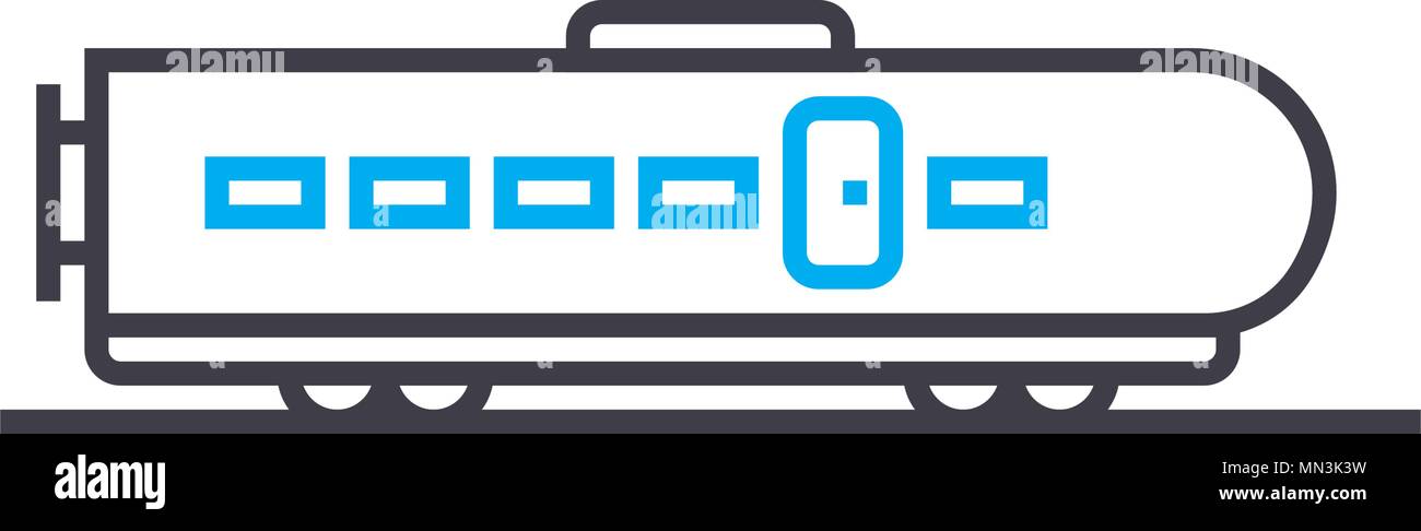 High speed train vector thin line stroke icon. High speed train outline ...