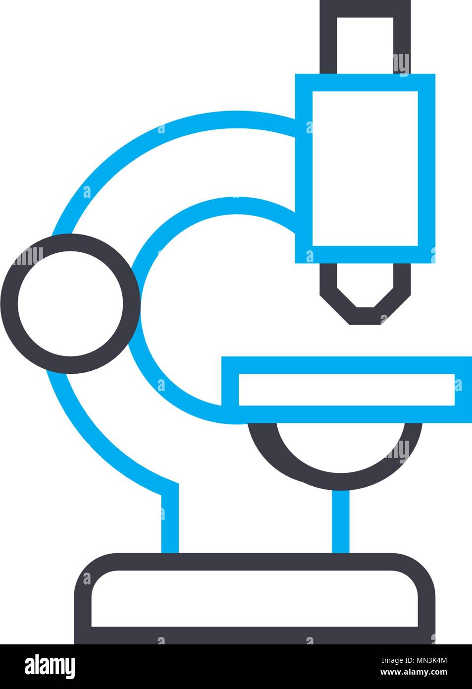 In depth research vector thin line stroke icon. In depth research ...