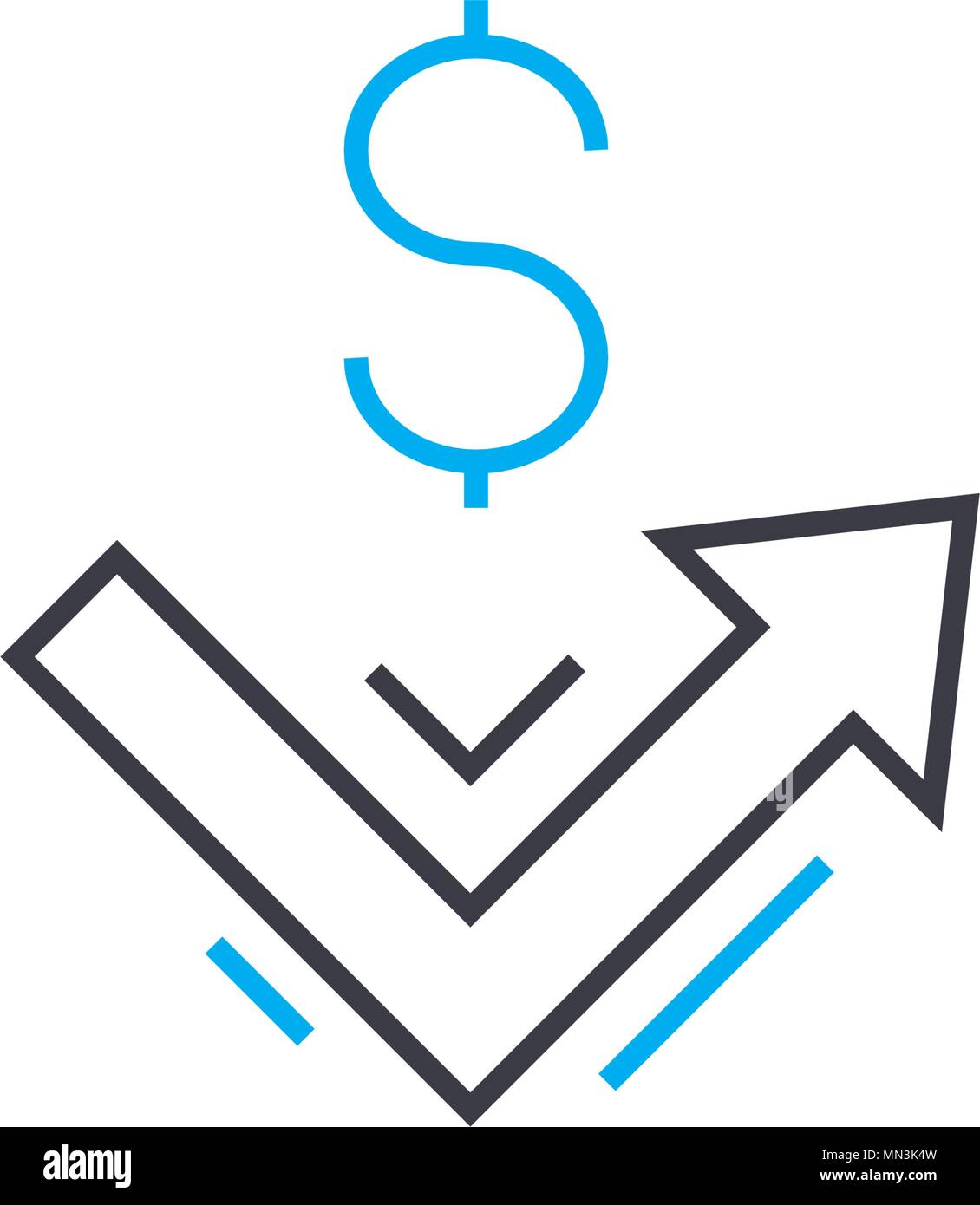 Income fluctuations vector thin line stroke icon. Income fluctuations ... Income fluctuations vector thin line stroke icon. Income fluctuations ...