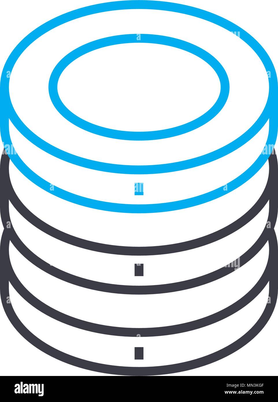Rate of return vector thin line stroke icon. Rate of return outline ...