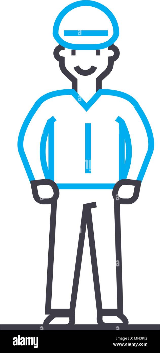 Saw cut vector thin line stroke icon. Saw cut outline illustration ...