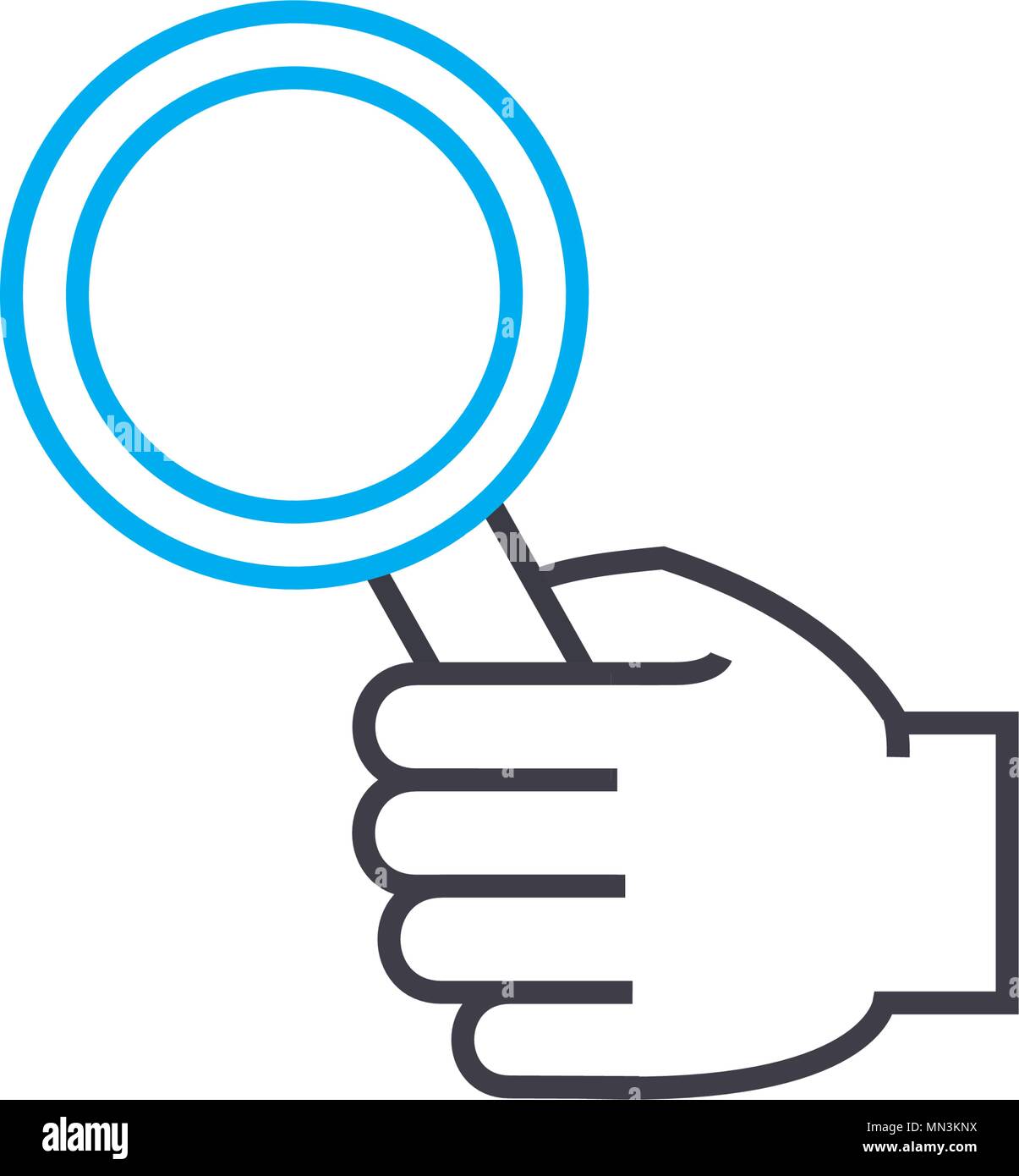 Study of the issue vector thin line stroke icon. Study of the issue ...