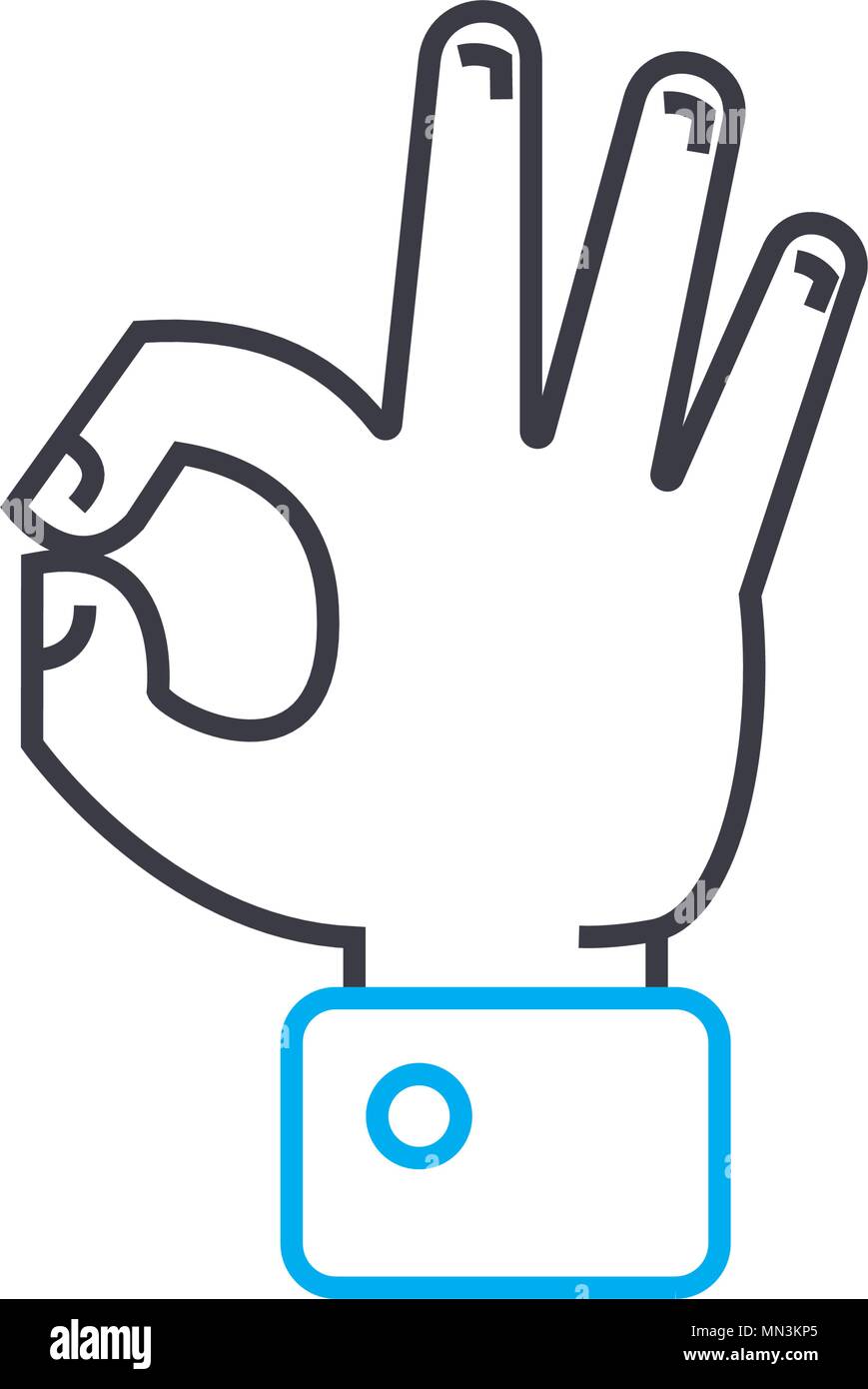 Successful activity vector thin line stroke icon. Successful activity ...