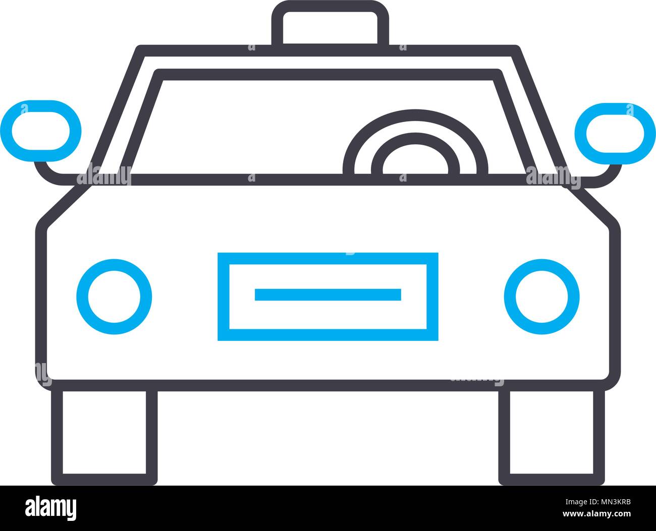 Taxi service vector thin line stroke icon. Taxi service outline ...