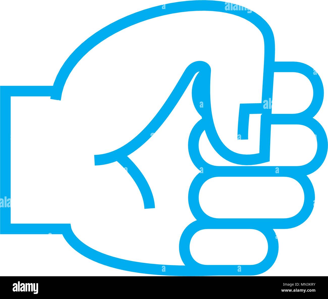 Tense situation vector thin line stroke icon. Tense situation outline ...