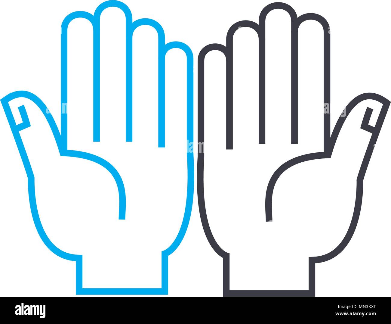 Transparent approach vector thin line stroke icon. Transparent approach ...