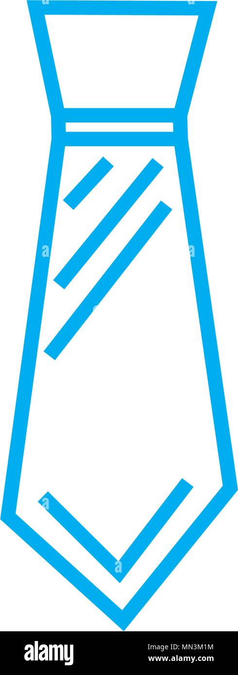 Wide tie vector thin line stroke icon. Wide tie outline illustration ...