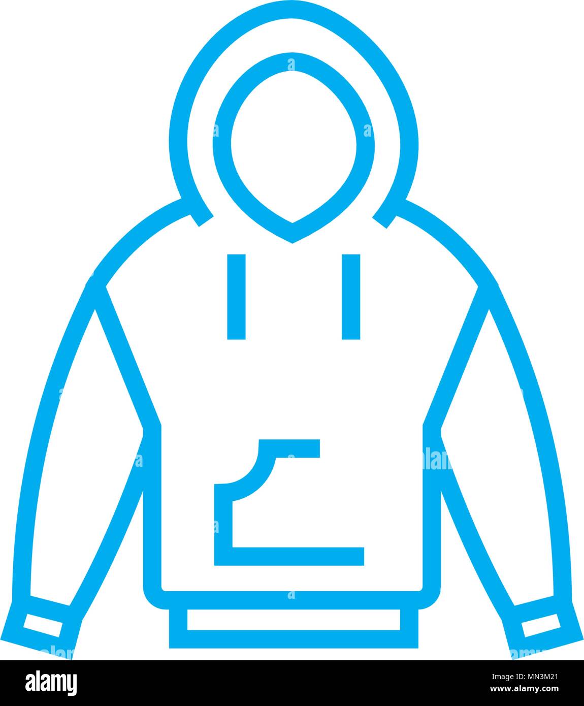 Winter clothes vector thin line stroke icon. Winter clothes outline ...