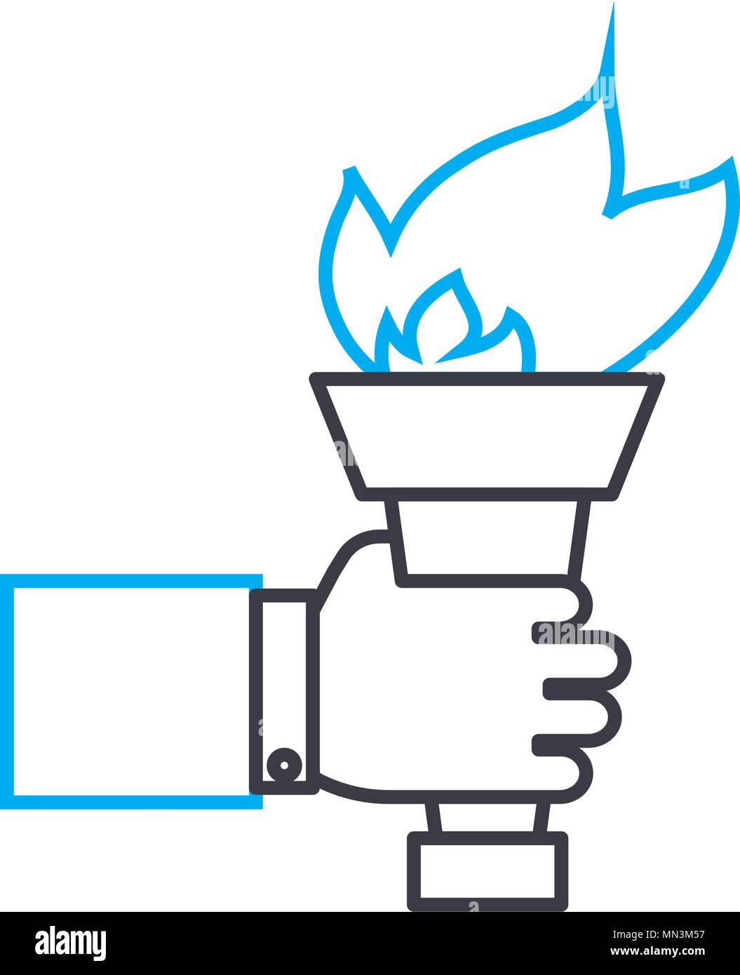 Passing the baton vector thin line stroke icon. Passing the baton ...