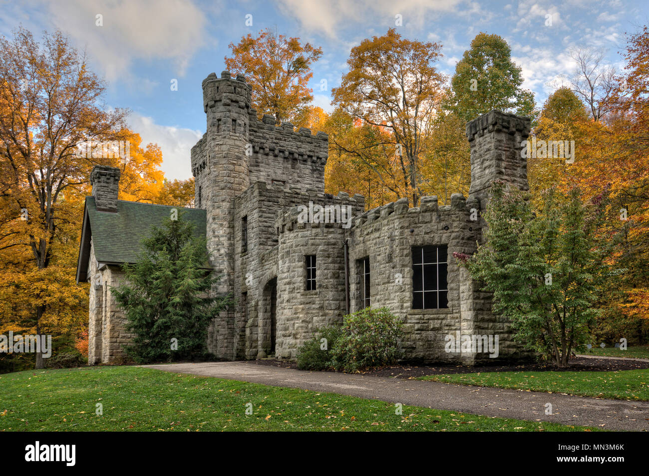 Squire's Castle is a shell of a building located in the North Chagrin ...