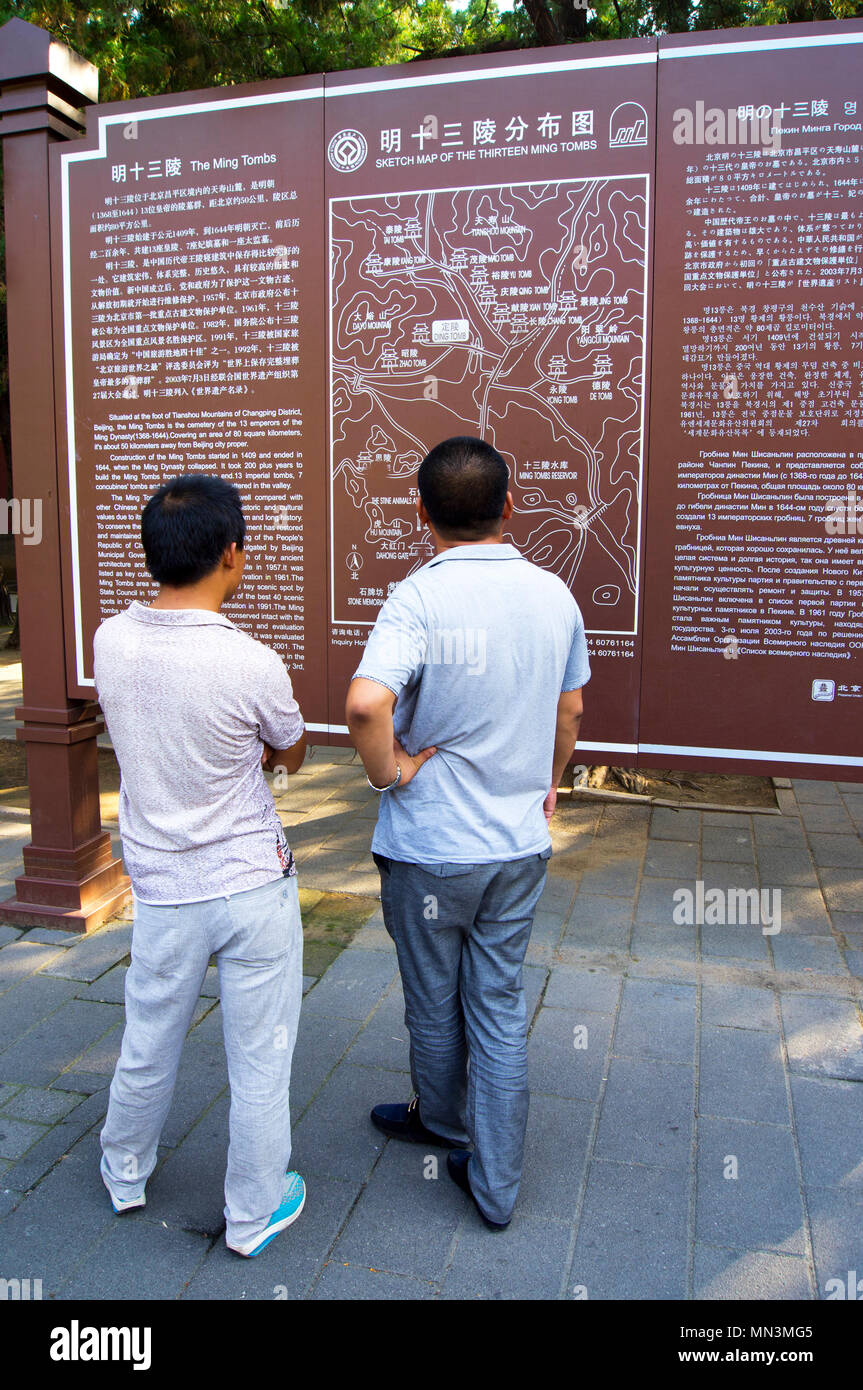 Ming Tombs Map