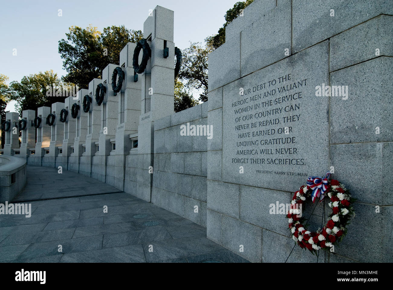 Wwii memorial wall hi-res stock photography and images - Alamy