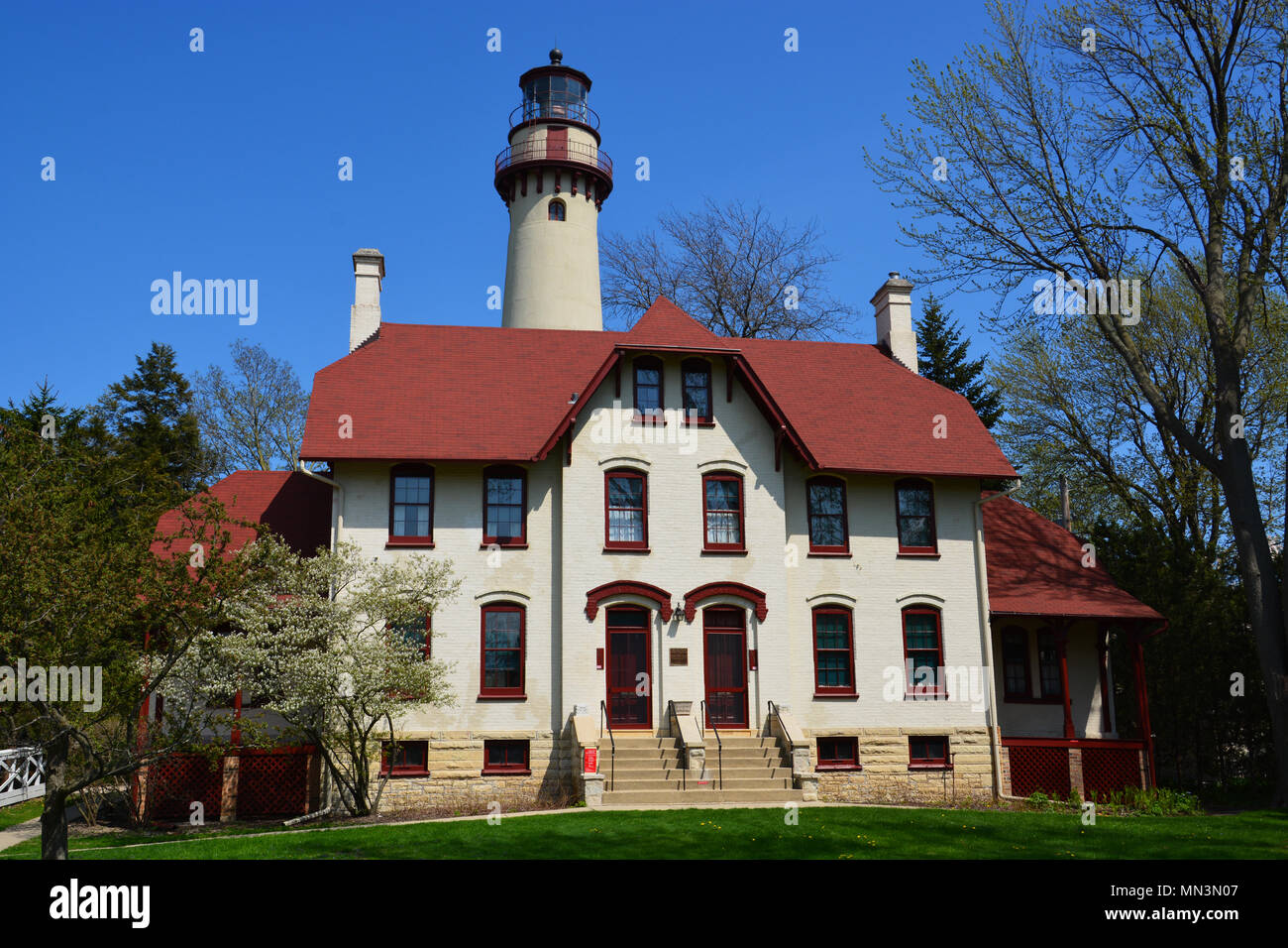 The Grosse Point Light Station was dedicated in 1873 and guided ...