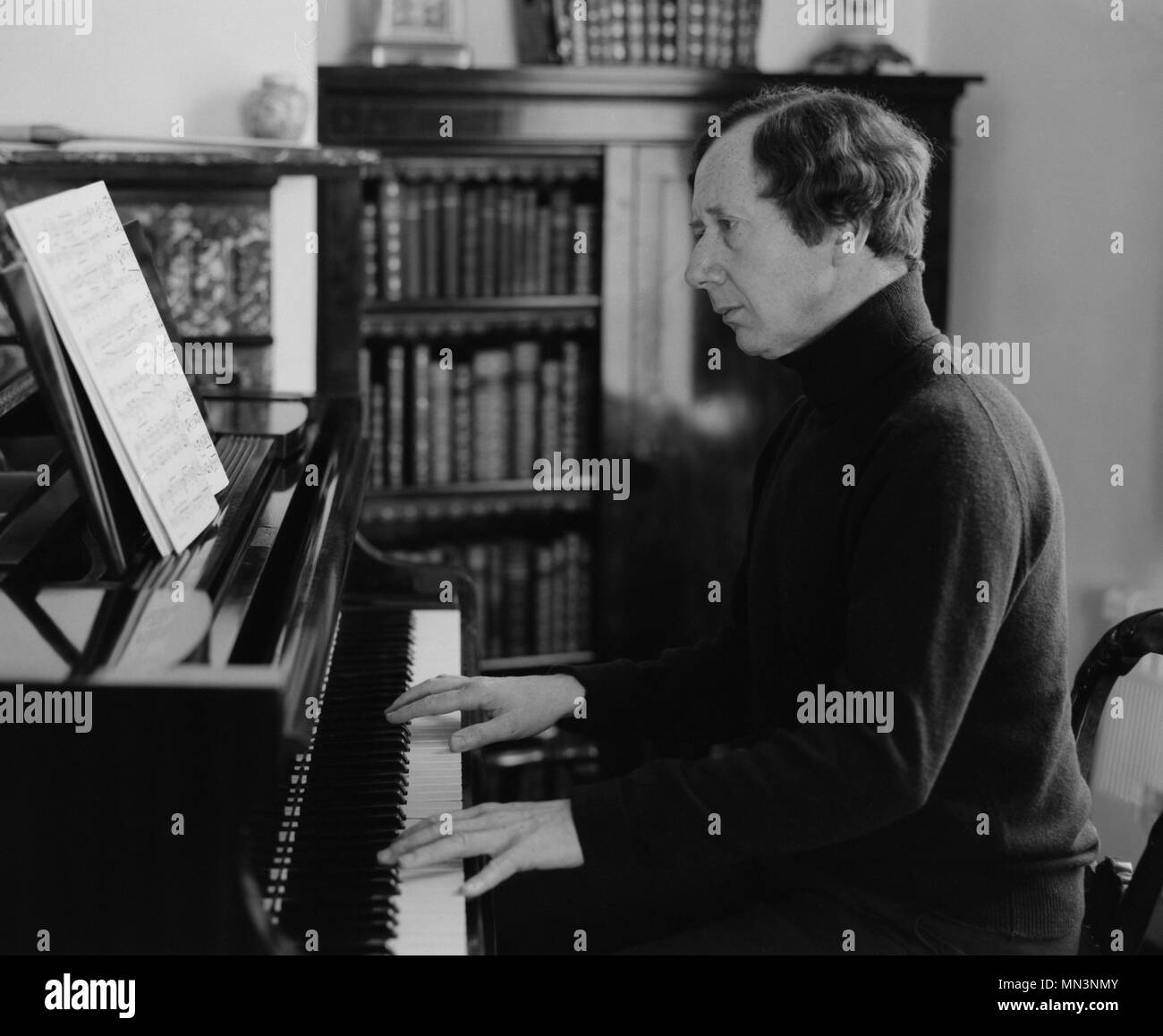 English composer Malcolm Lipkin. Image possible taken in the 1970s ...