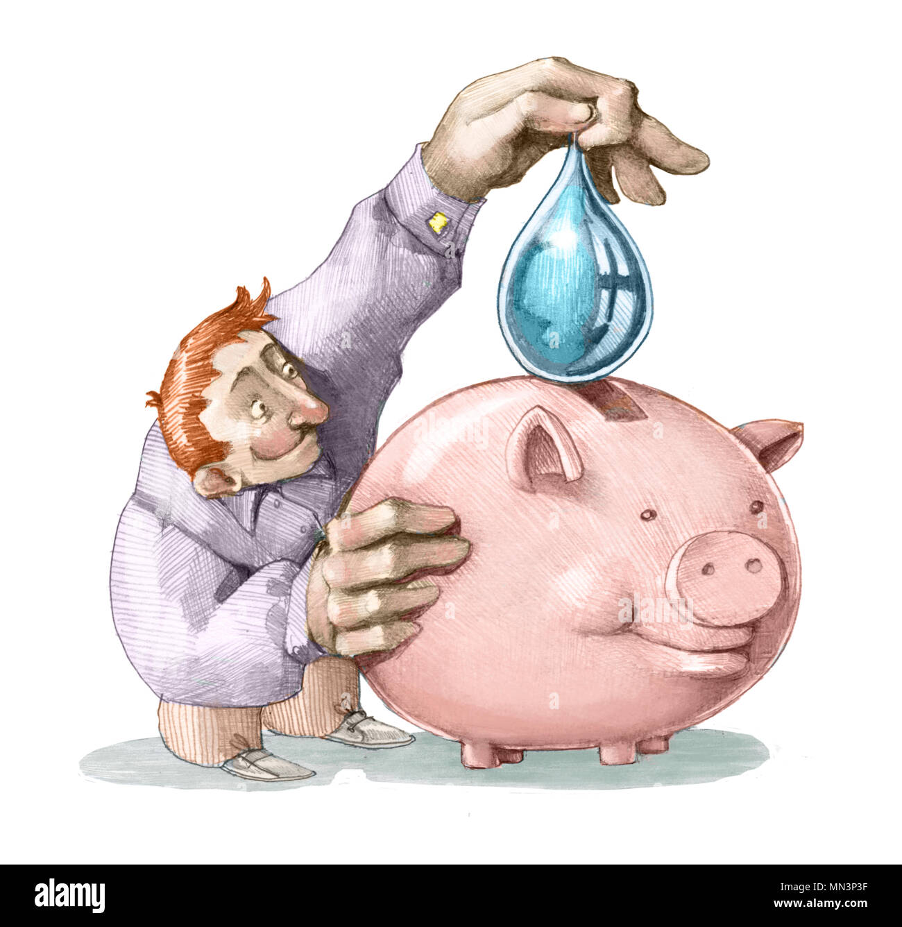 Water conservation picture Cut Out Stock Images & Pictures - Alamy