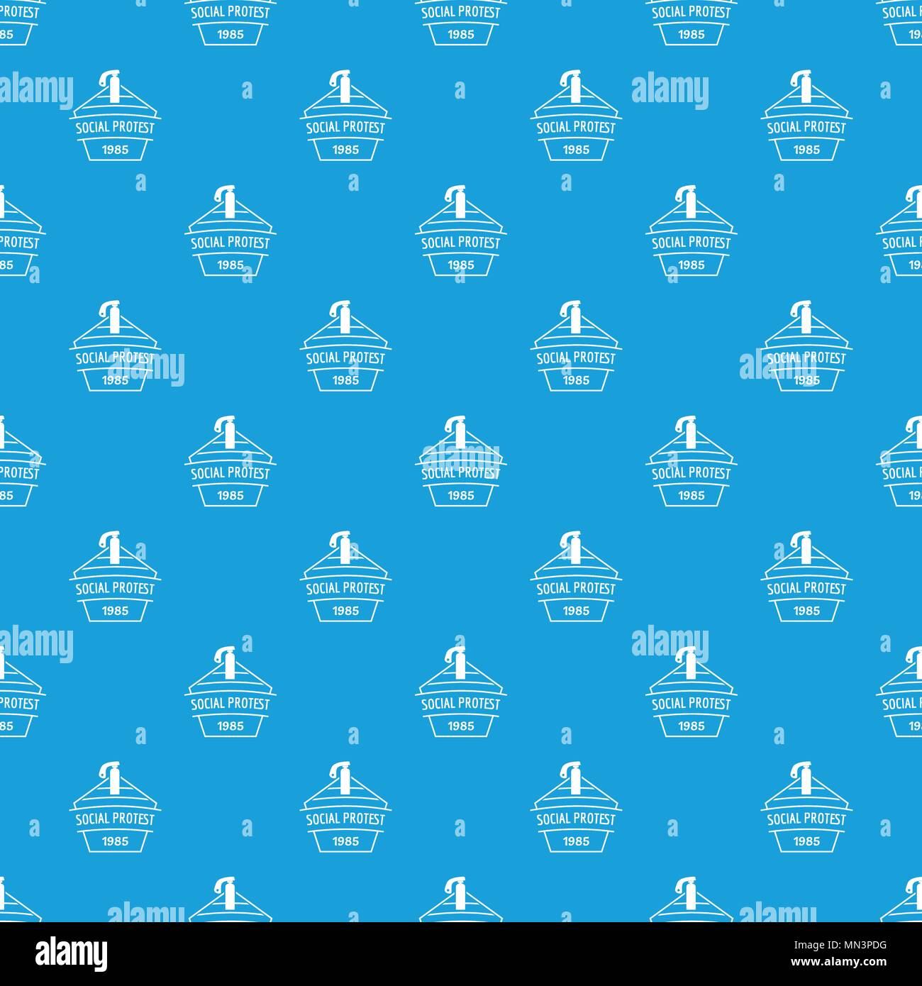 Social protest riot pattern vector seamless blue Stock Vector Image ...