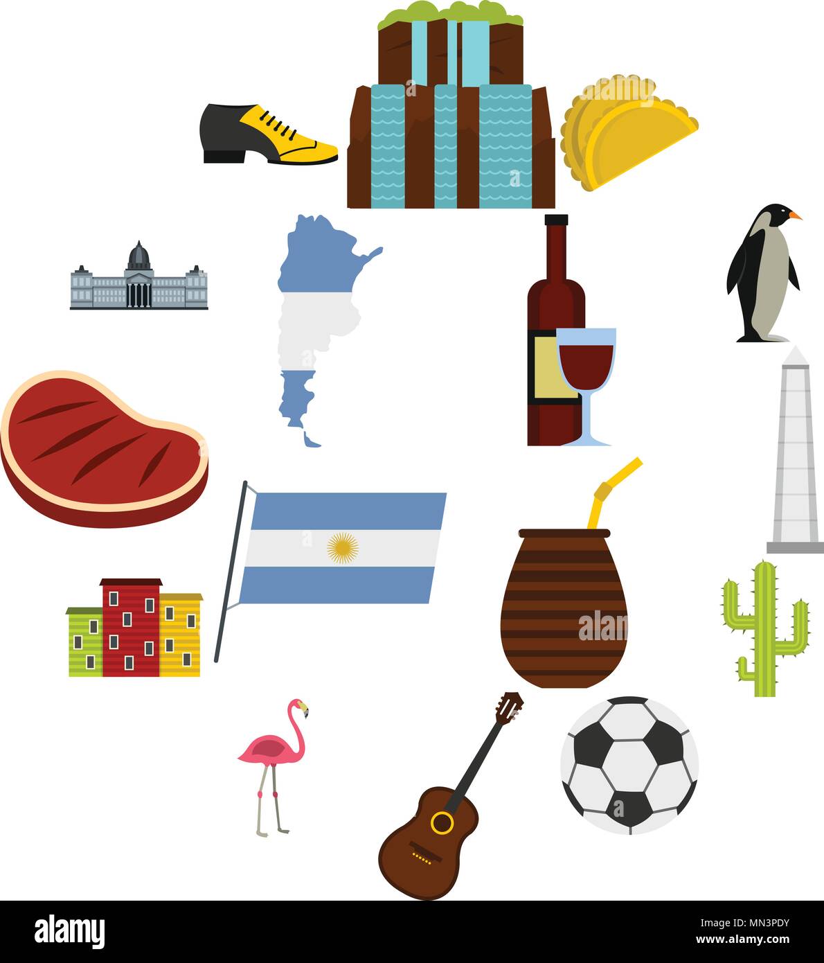 Food in argentina Stock Vector Images - Alamy