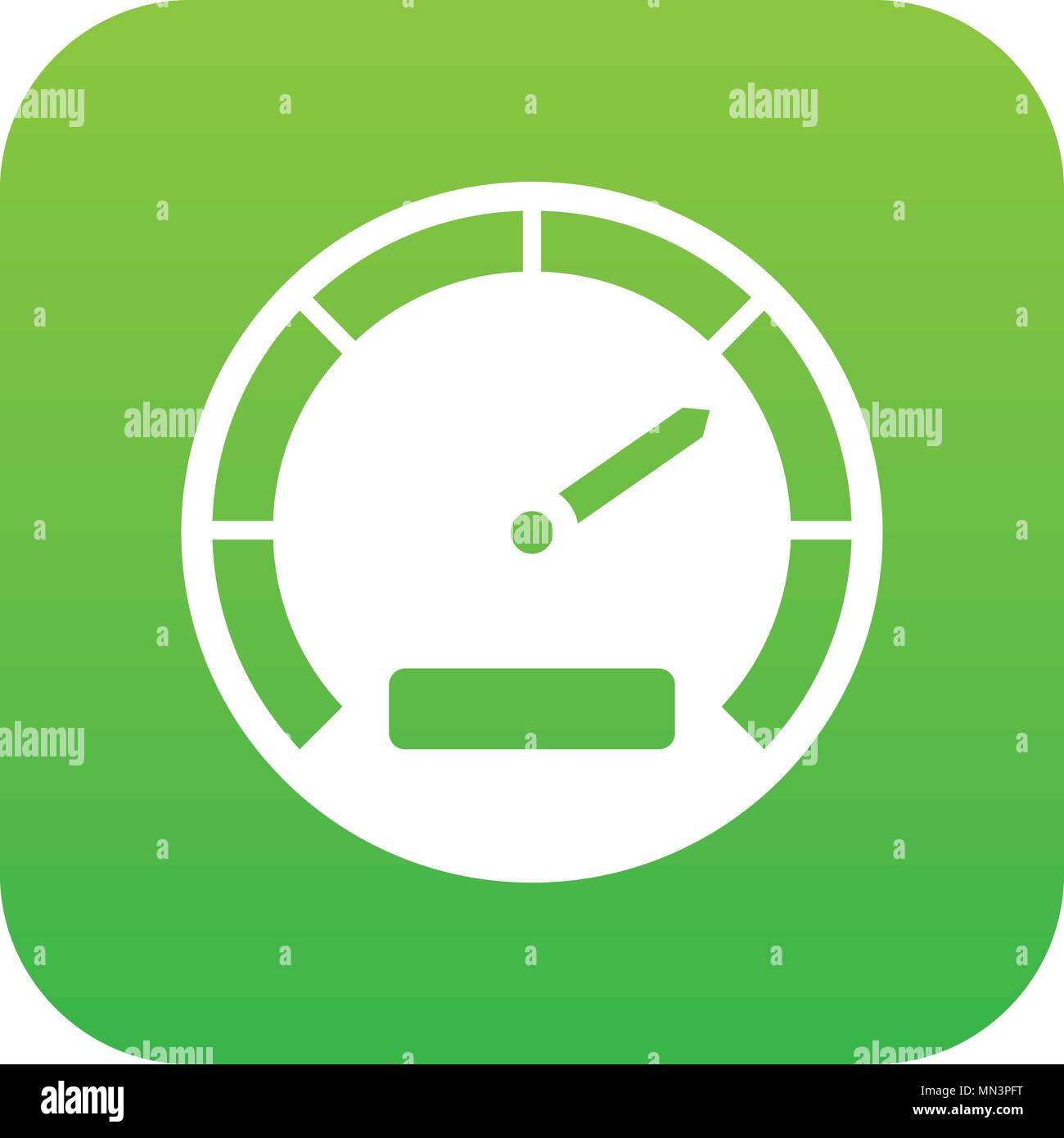 Speedometer icon digital green Stock Vector Image & Art - Alamy