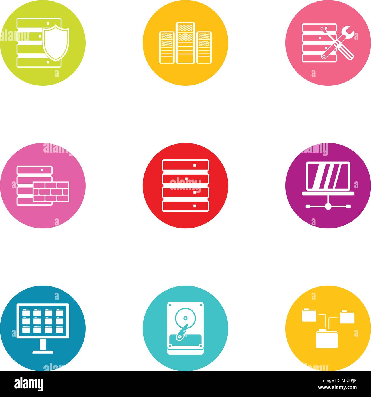 Technical instrument icons set, flat style Stock Vector Image & Art - Alamy