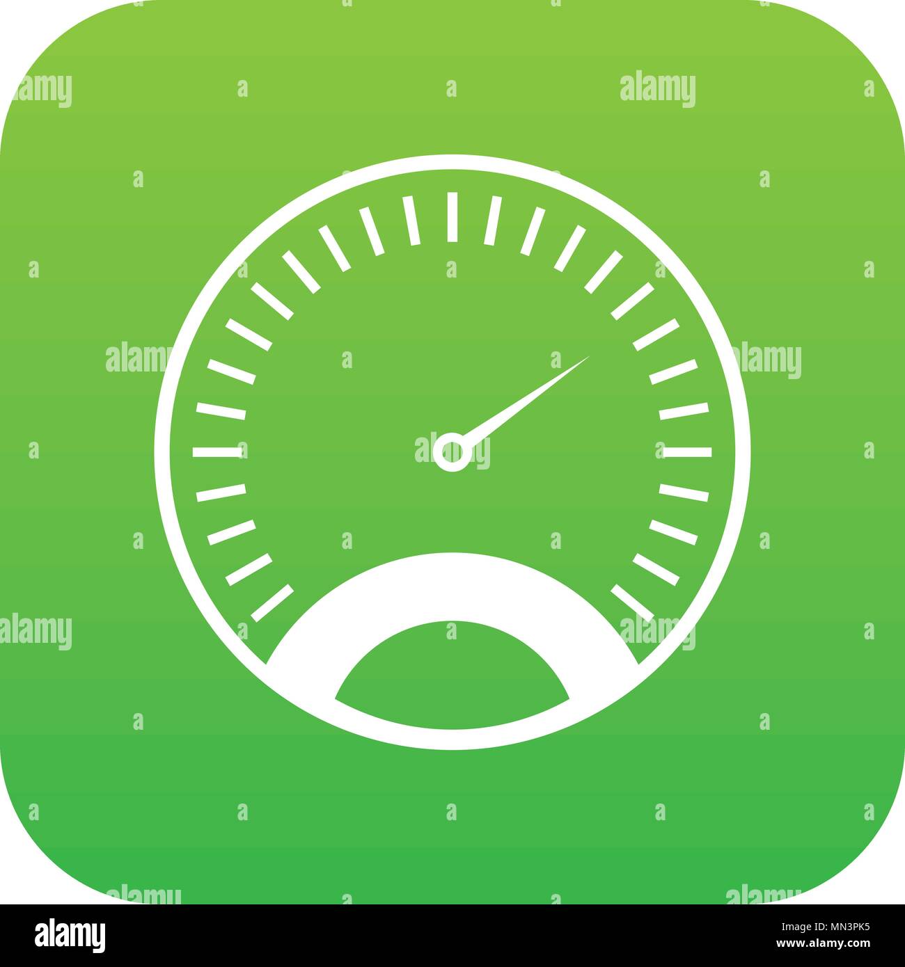 Speedometer icon digital green Stock Vector Image & Art - Alamy