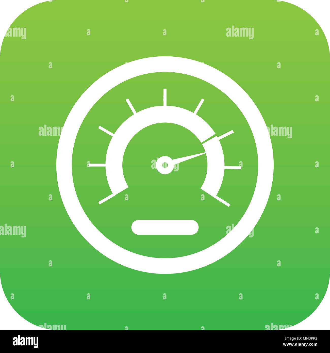 Speedometer icon digital green Stock Vector Image & Art - Alamy