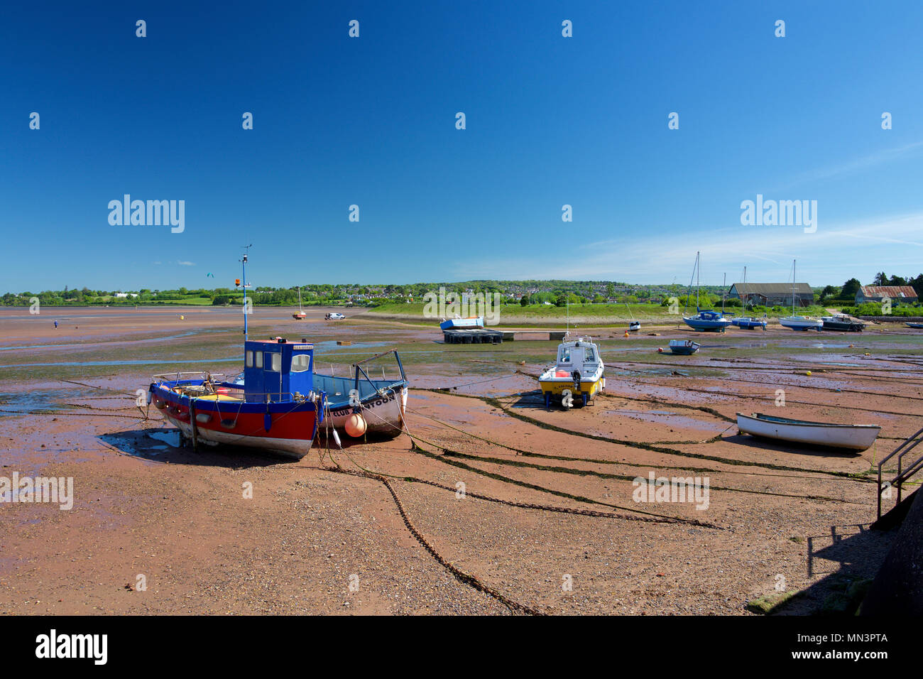 The Exe Estuary from Exmouth, Devon, UK Stock Photo - Alamy