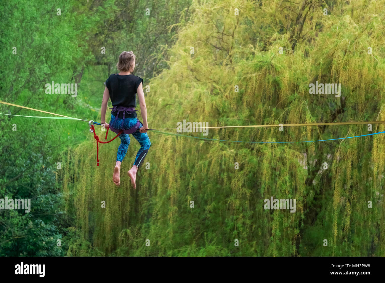 Rope acrobatics hi-res stock photography and images - Alamy