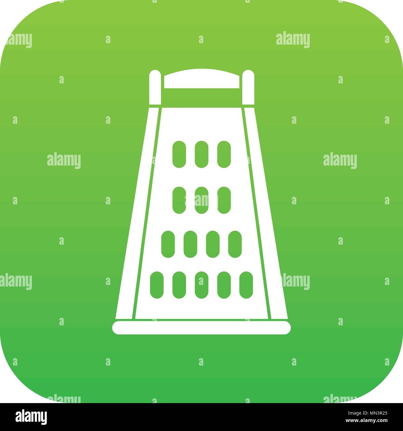 Kitchen grater icon digital green Stock Vector Image & Art - Alamy