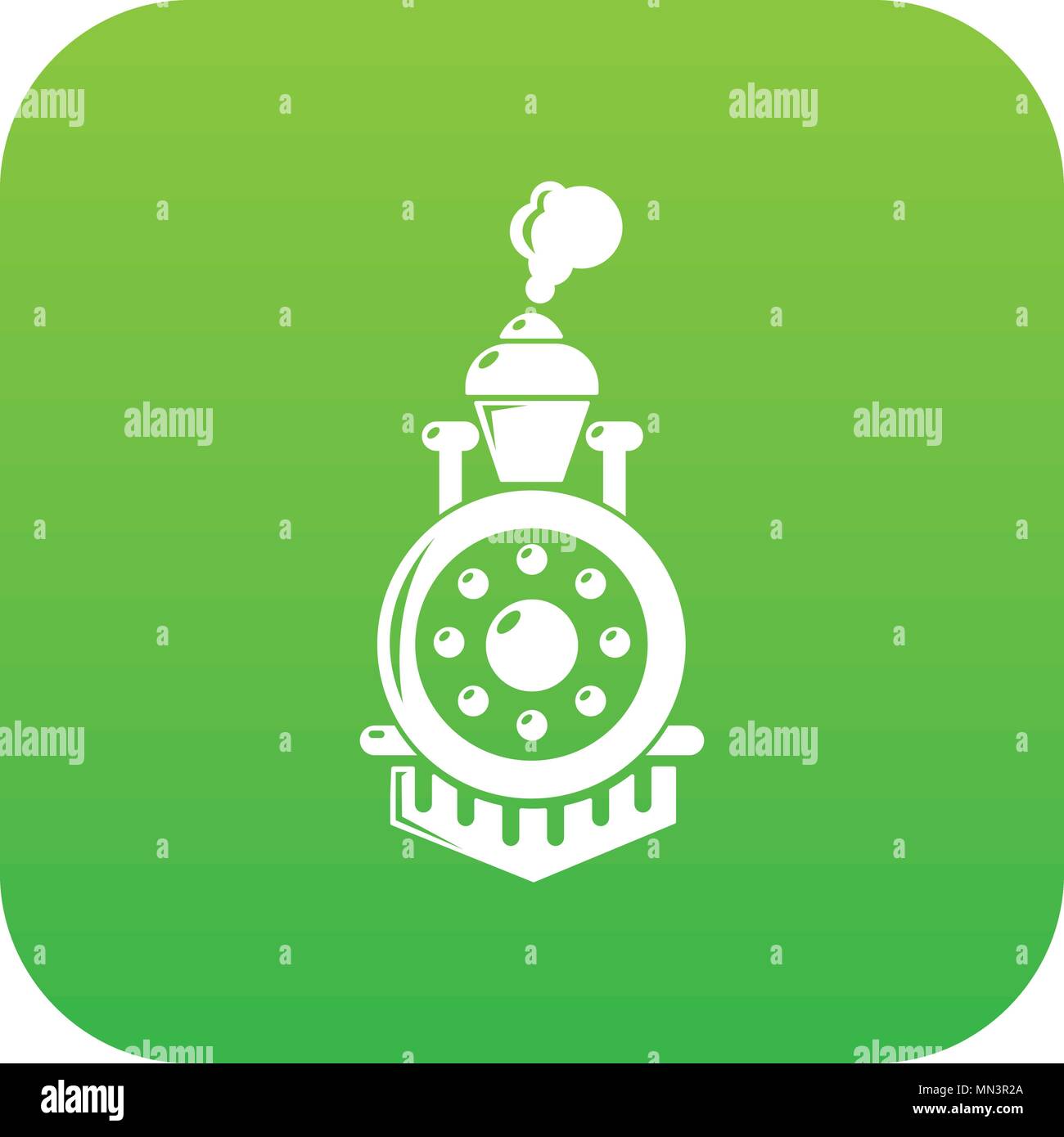 Locomotive icon green vector Stock Vector Image & Art - Alamy