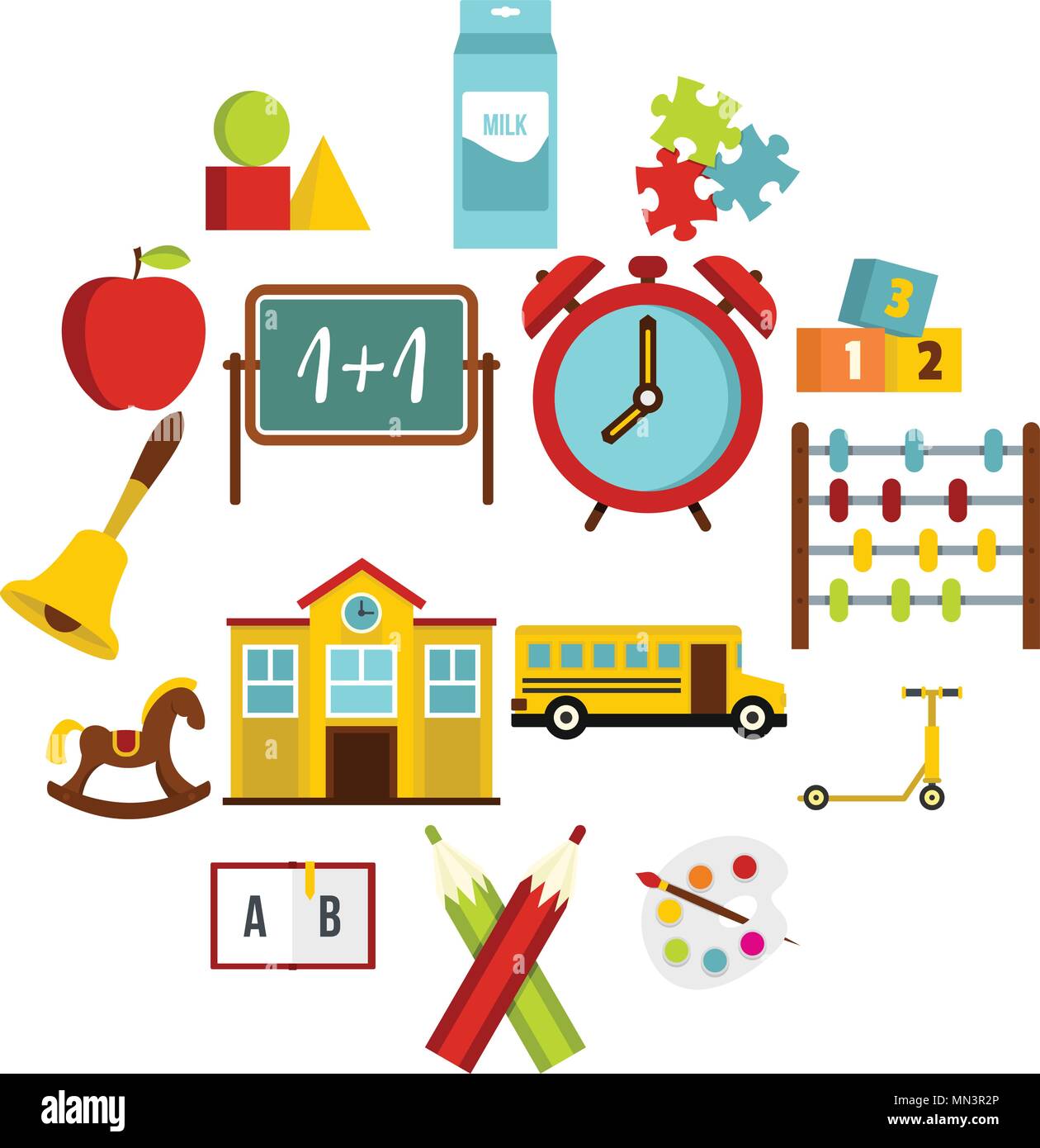 Puzzle Icon In Flat Style Stock Photos & Puzzle Icon In Flat Style ...