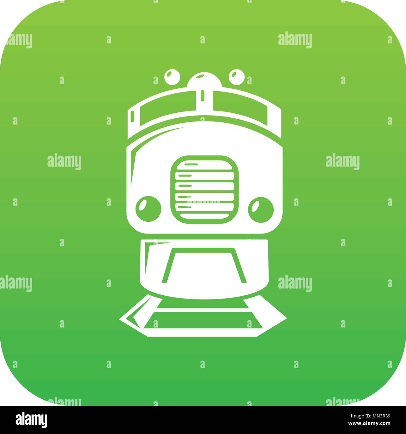 Train icon green vector Stock Vector Image & Art - Alamy