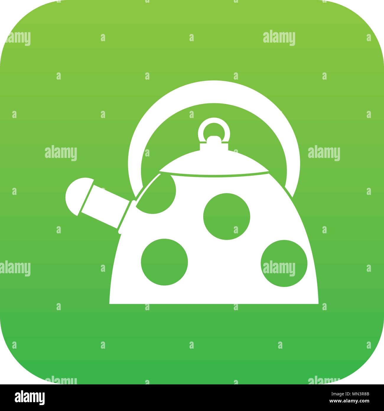 Green line kettle handle icon hi-res stock photography and images - Alamy