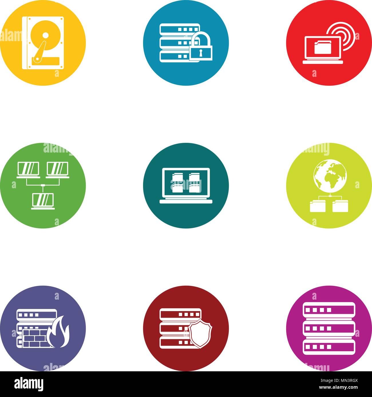 Fix soft icons set, flat style Stock Vector Image & Art - Alamy