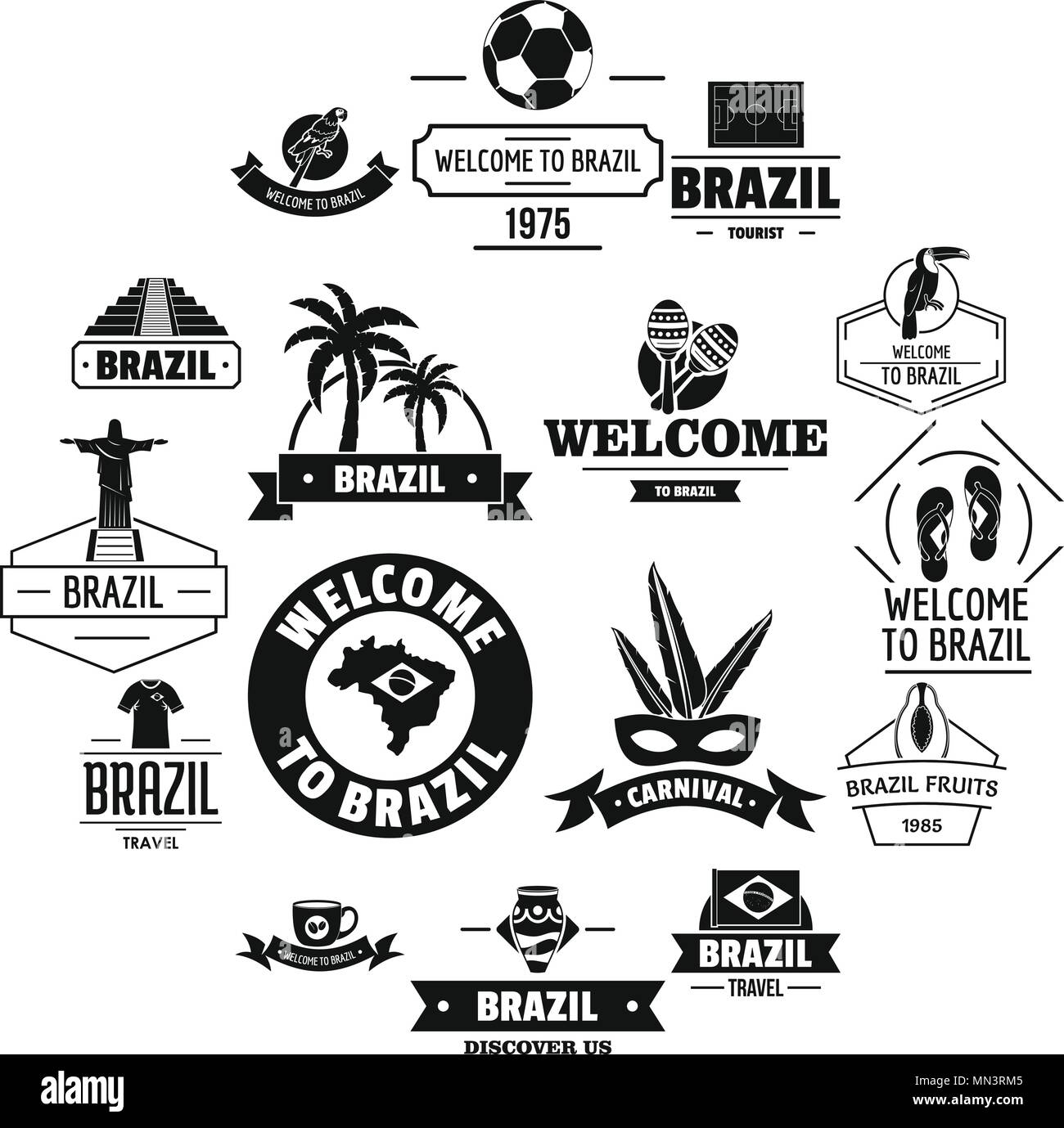 Brazil native animals Stock Vector Images - Alamy