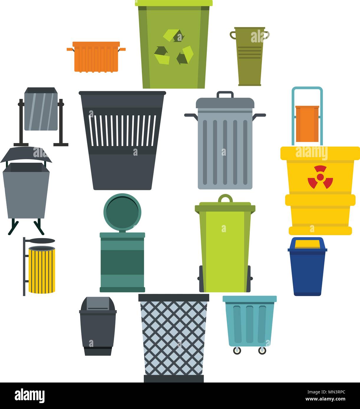 Garbage truck icon in Stock Vector Images - Alamy