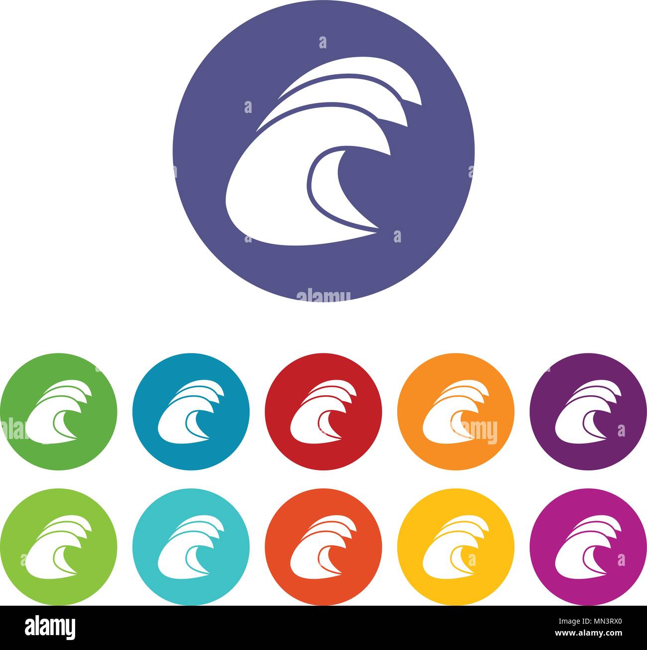 High ocean waves icon, simple style Stock Vector Image & Art - Alamy