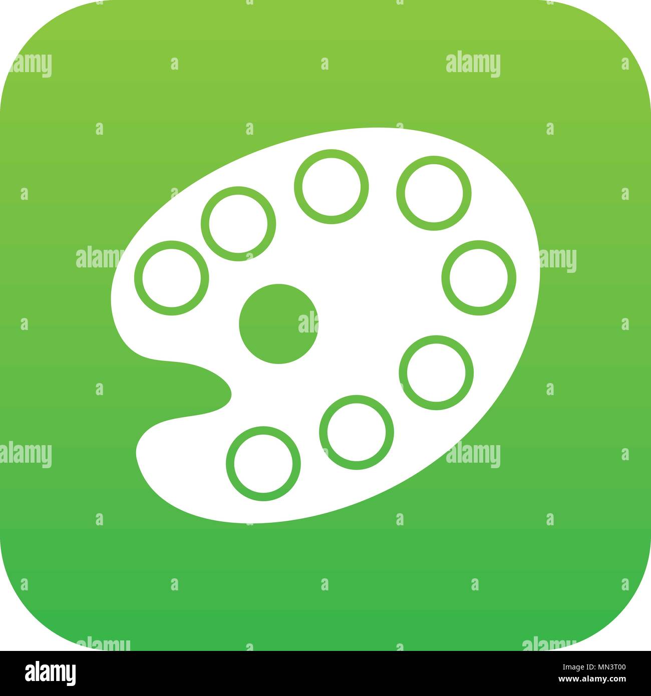 Art palette icon digital green Stock Vector Image & Art - Alamy