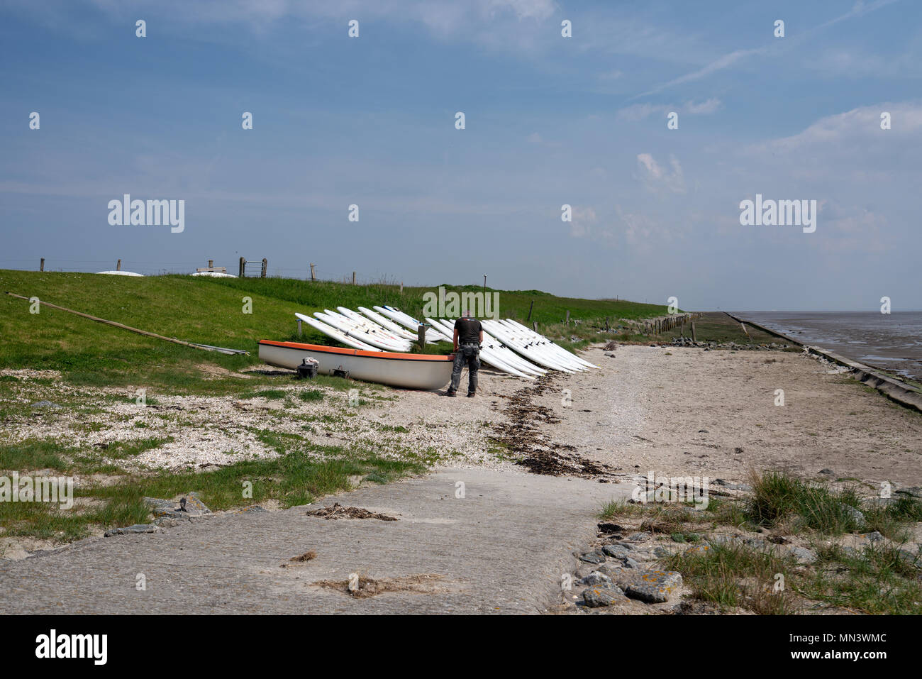 Island of Juist Germany. Insel Juist - Wattenmeer der Nordsee Stock ...