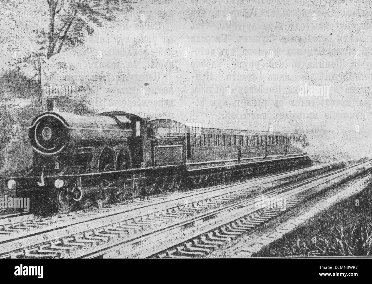 Train track etching Black and White Stock Photos & Images - Alamy