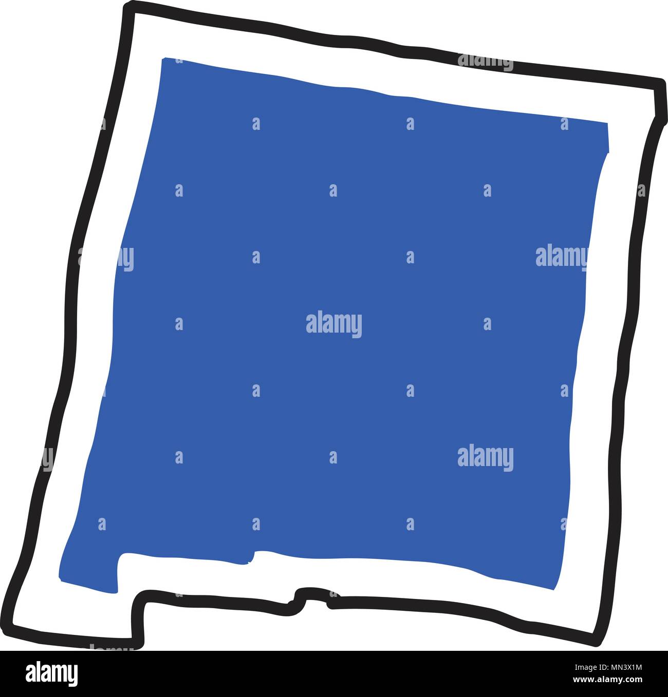 Isolated map of the state of New Mexico Stock Vector Image & Art - Alamy