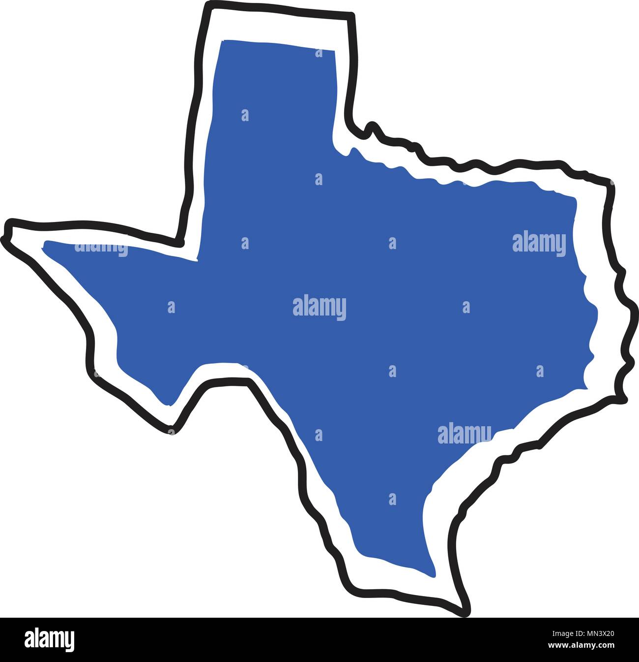 Political map of texas Stock Vector Images - Alamy